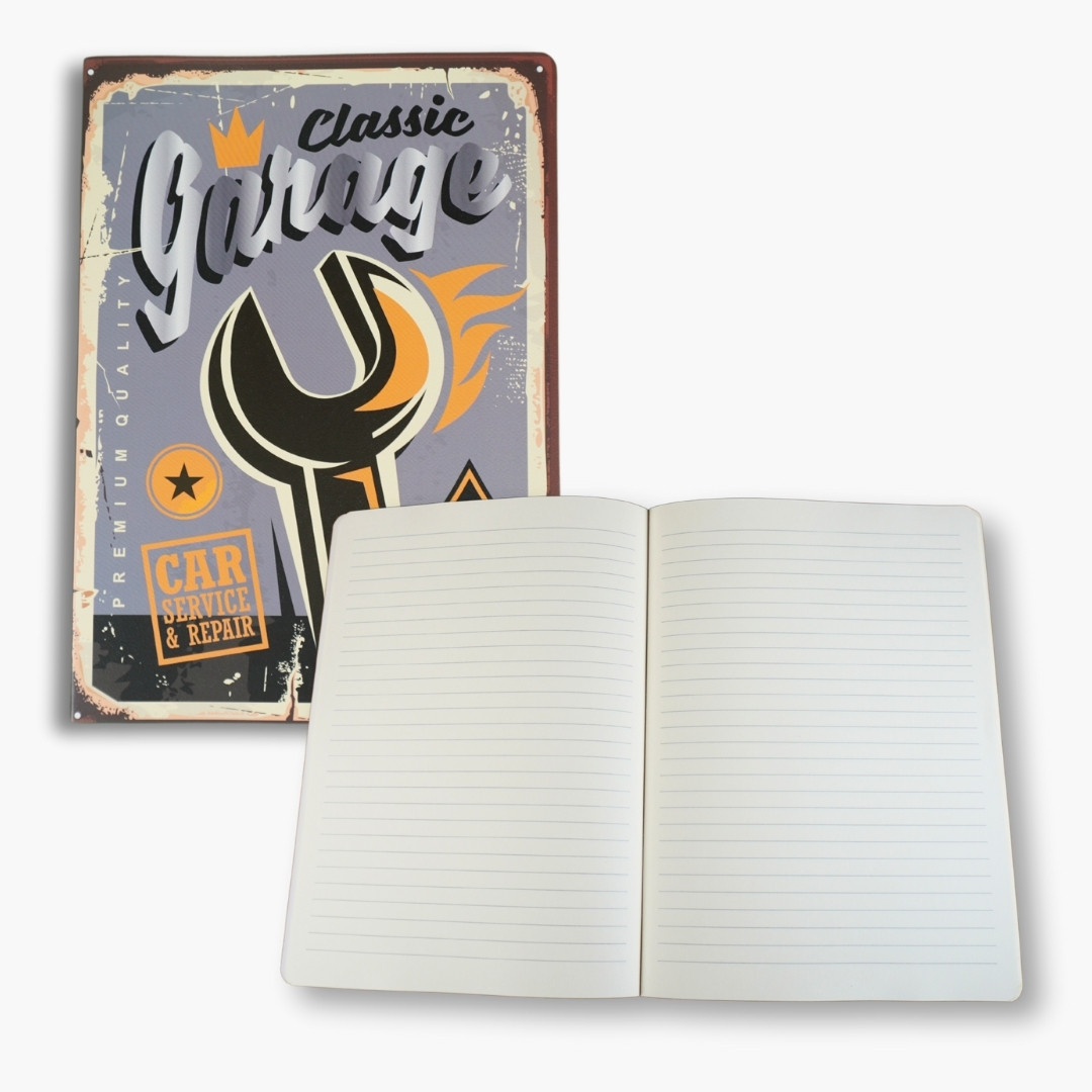 Garage Vintage Journal | Softcover Notebook – FunkiBee
